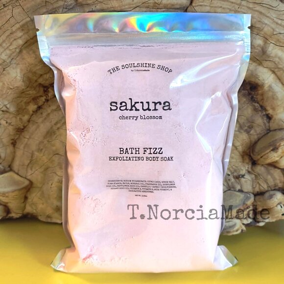 T.NorciaMade | Bath & Body | Sakura Bath Fizz Xl Cherry Blossom | Poshmark